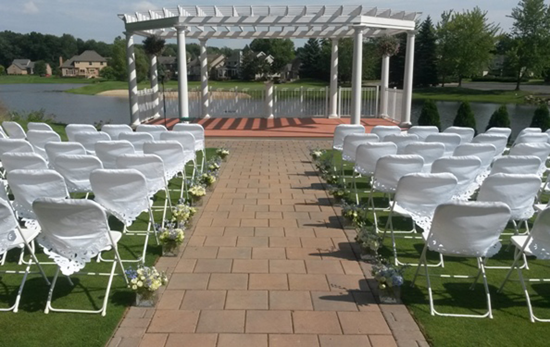 Ceremony with Covers - Brentwood Golf Club & Banquet Center